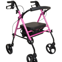 Compass 8" Wheeled Walker with Seat | Perkins Medical Supply